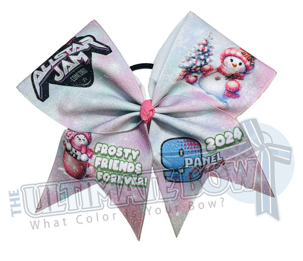 9 Panel Cheer - Allstar Jam Concord Big Glitter Cheer Bow - December 2