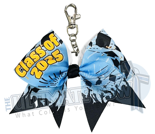 Celebrate Class of 2025 Key Chain Bow | Senior Keychain Bow