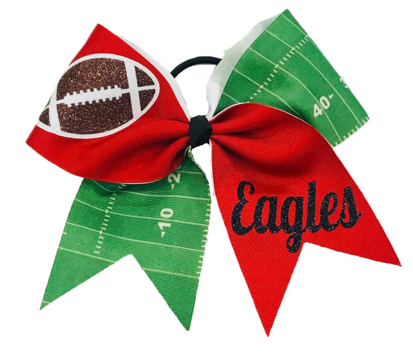 First and Goal Football Cheer Bow | High School Hair Bow